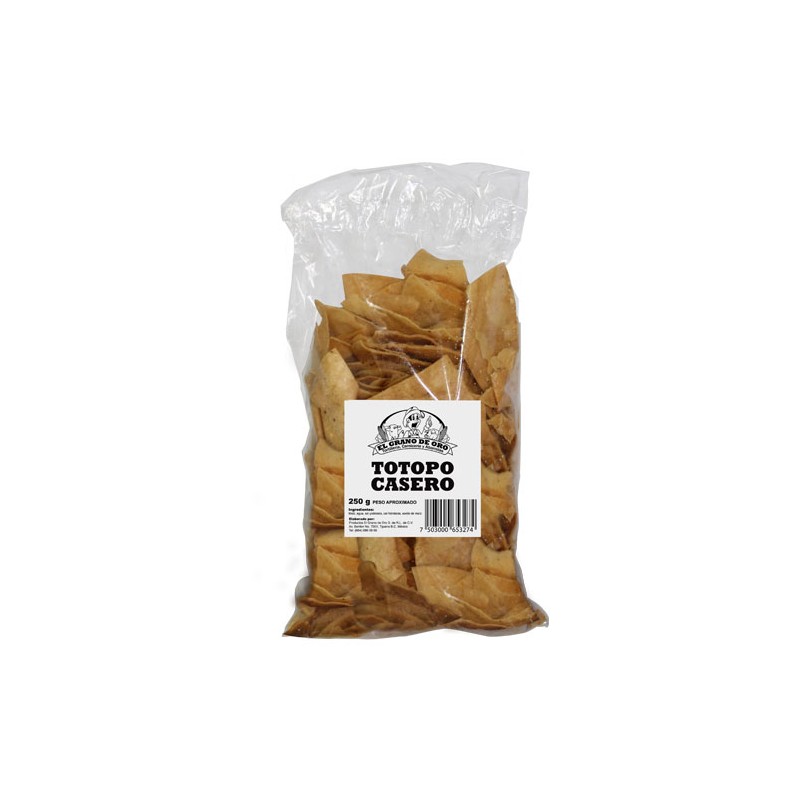 Totopo Casero Economico 250 gr